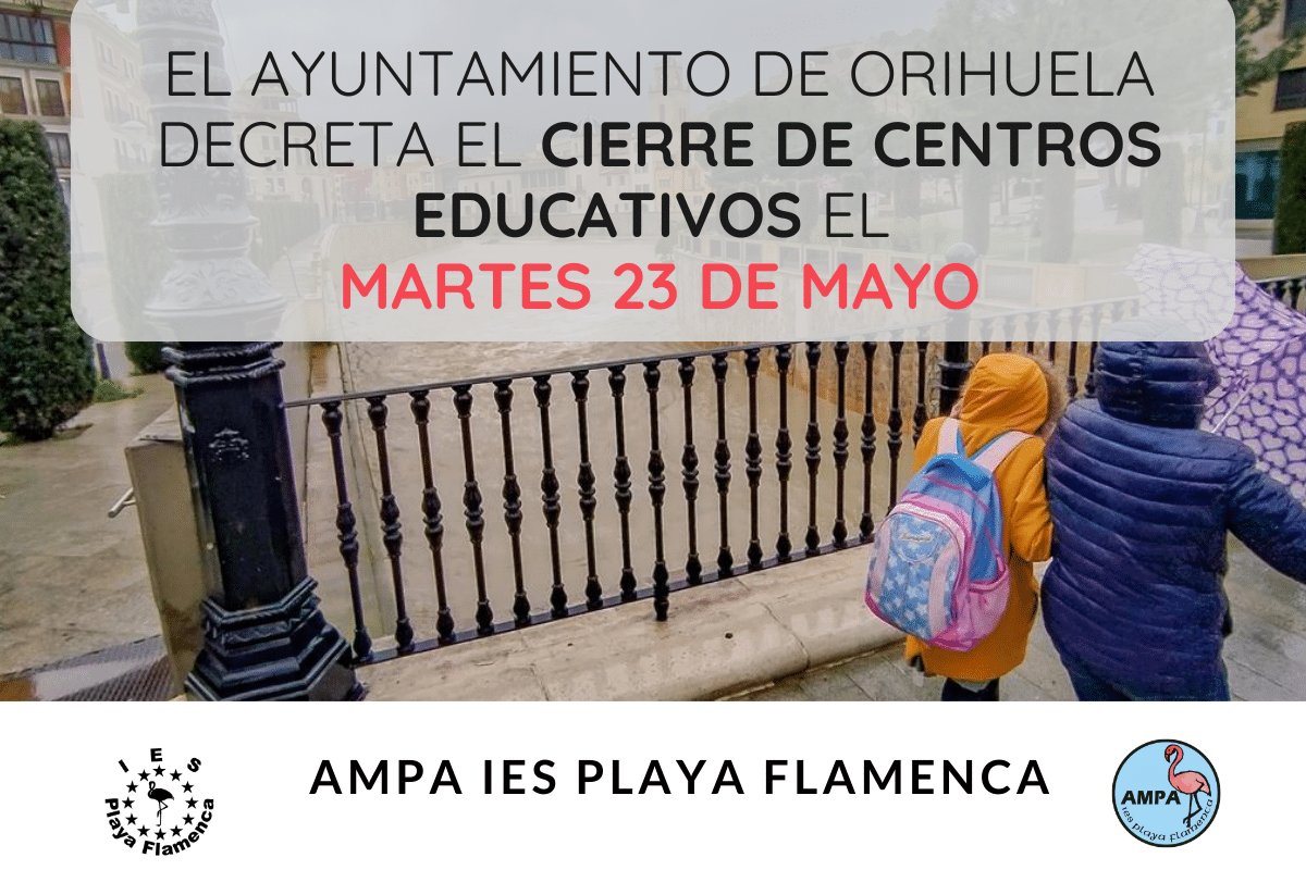 Cierre del IES Playa Flamenca e instalaciones deportivas el martes 23 ...